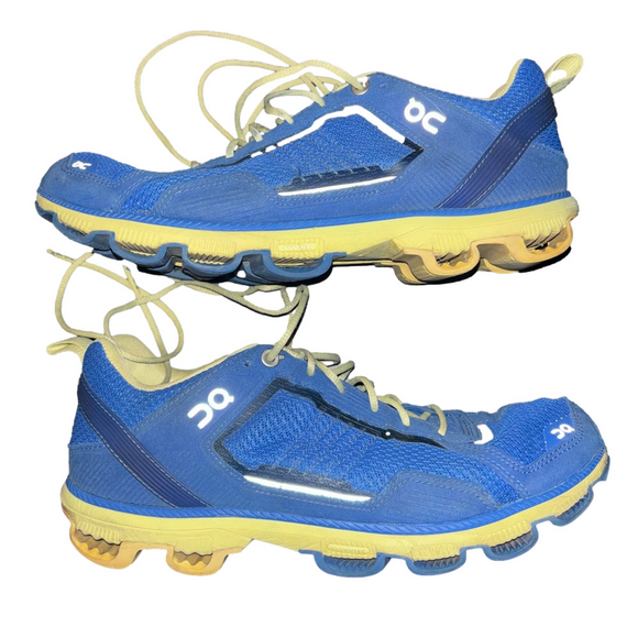 On Running | Shoes | On Running Running Blue And Yellow Womens Shoes ...